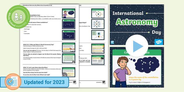 International Astronomy Day Whole School Assembly Pack