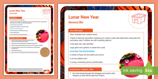 Lunar New Year Sensory Bin | Sensory | Twinkl (teacher made)
