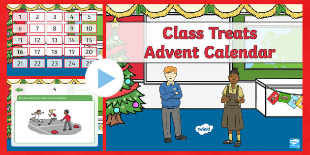 Class Treat Advent Calendar PowerPoint (teacher made)
