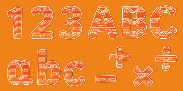 Orange Lettering for Bulletin Board Displays | Twinkl USA