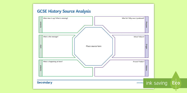 GCSE History Source Analysis Grid Worksheet teacher Made gcse-history-source-analysis-grid-worksheet-teacher-made