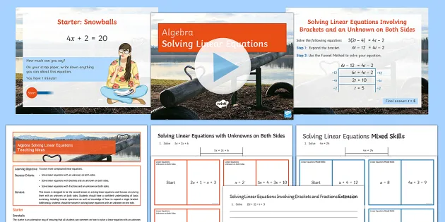 How To Solve Equations With Brackets And Unknowns On Both Sides ...