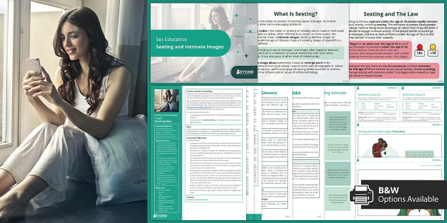 Sex Education Sexting And Intimate Images Lesson Pack Rse