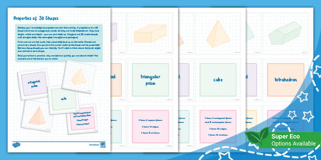 👉 3D Shapes: What am I? (Ages 7 - 8) - Twinkl