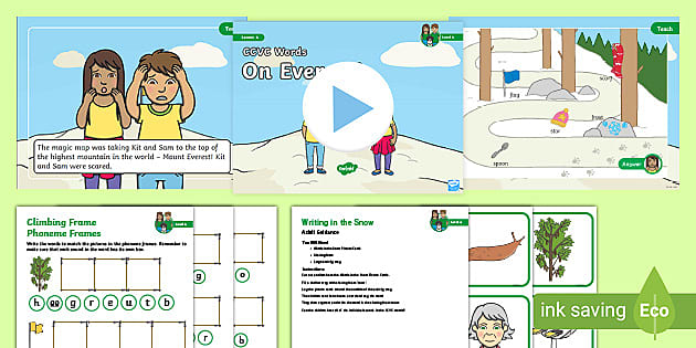 Phonics Lesson 4 CCVC Words - Primary Resources
