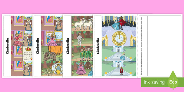 Cinderella Story Writing Flap Book (teacher made) - Twinkl