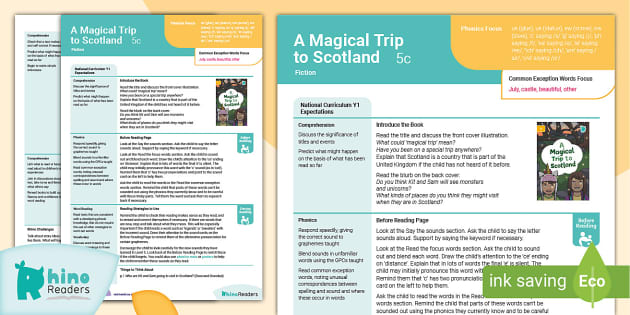 Level 5c A Magical Trip to Scotland: Teacher Guide - Twinkl