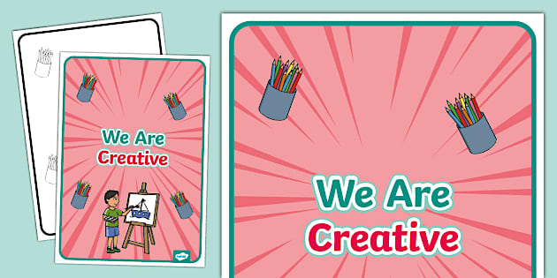 We Are Creative Display Poster (Hecho por educadores)