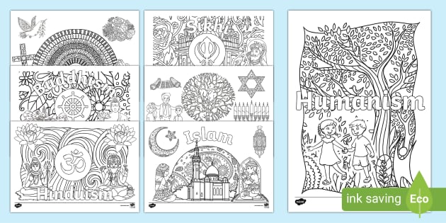 KS1 RE Mindfulness Colouring Pack (teacher made) - Twinkl