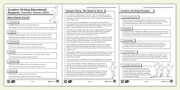 Summer Games 2024 - Creative Writing Prompts and Story