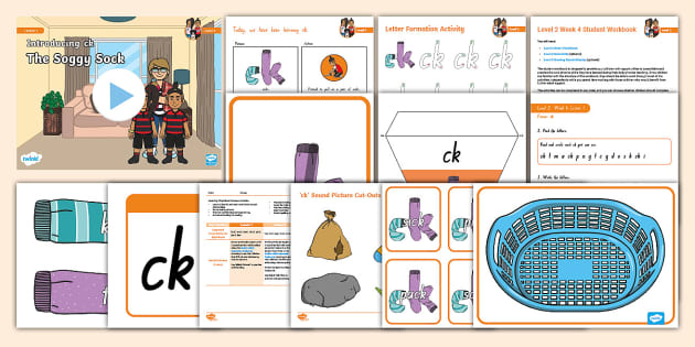 * NEW * 'ck' saying /k/ Level 2 Week 4 Lesson 1 - Twinkl