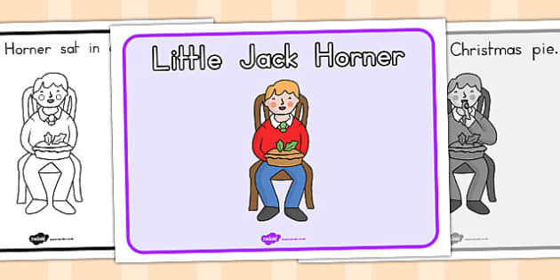 Little Jack Horner Story Sequencing (teacher made) - Twinkl