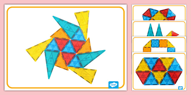 Magnetic Tile Puzzles (teacher made) - Twinkl