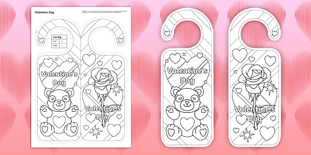 coloring pages of door hangers