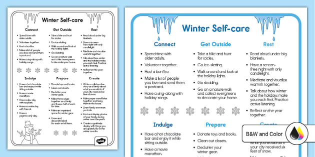 Winter Self Care Poster | Teaching Resource | Twinkl USA