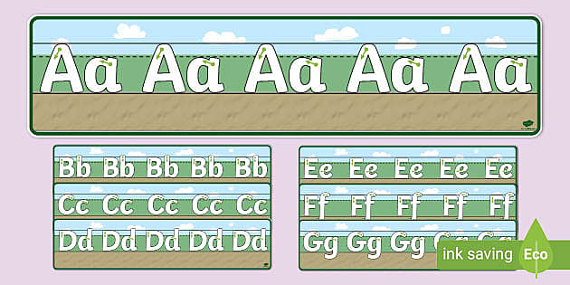 A-Z Letters Handwriting Banners - Twinkl