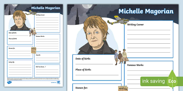 Michelle Magorian Fact File Template (Teacher-Made) - Twinkl