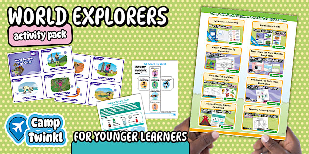 Camp Twinkl World Explorers Pack for Younger Learners