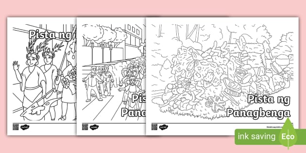 Pista Ng Panagbenga Coloring Sheets | Philippines | Twinkl