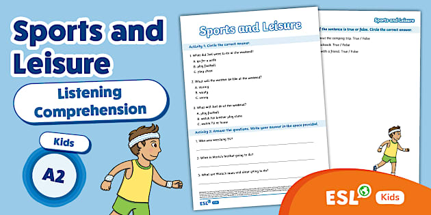 ESL Listening: Sports & Leisure Activity Pack
