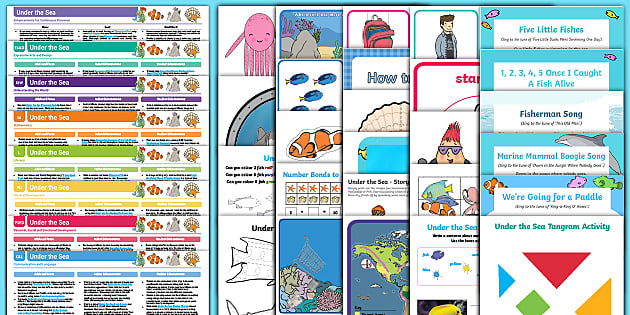 Kindergarten Under the Sea Planning and Continuous Provision Pack