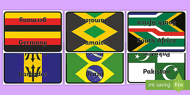 World Flags Class Table Group Signs (teacher made) - Twinkl