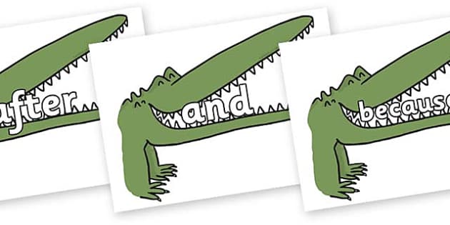 FREE! - Connectives on Enormous Crocodile to Support Teaching on The ...