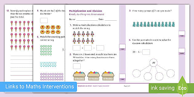 👉 Year 1 Multiplication and Division End-of-Strand Assessment