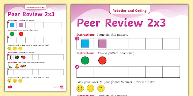 Robotics and Coding - Peer Review - Complete the Patterns