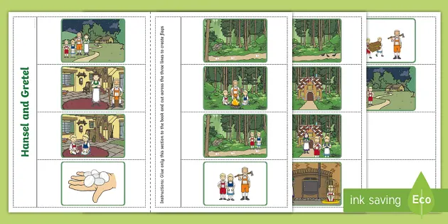 Hansel And Gretel Worksheets Sequence