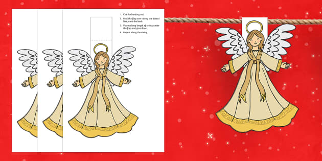 Christmas Angel Bunting (teacher made) - Twinkl