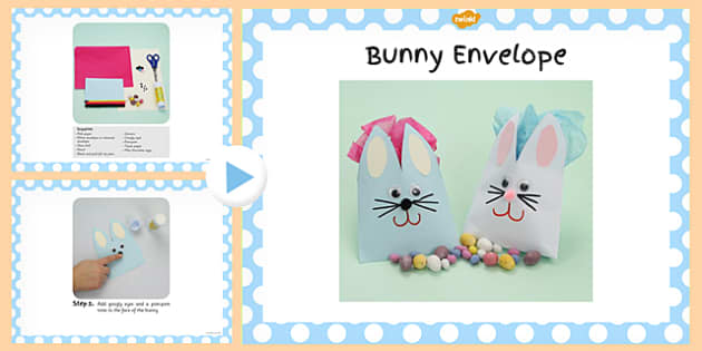 Easter Bunny Envelope Craft - Easter Crafts - Twinkl