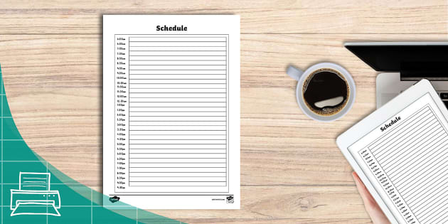 * NEW * Daily Schedule | Daily Plan of Action