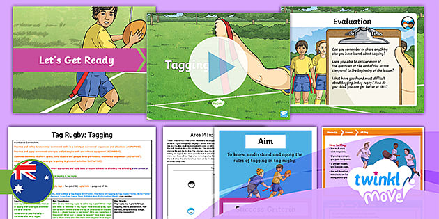 Move PE Year 4 Tag Rugby Lesson 3: Tagging (teacher made)