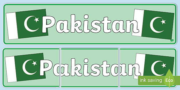 Pakistan Display Banner (teacher made) - Twinkl