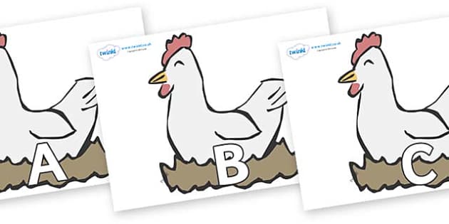 A-Z Alphabet on Hens (teacher made) - Twinkl