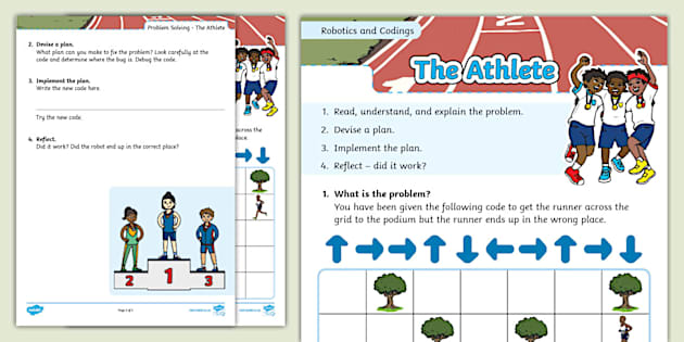 Grade 3 Robotics and Coding Problem-Solving - The Athlete Grade 3 Robotics and Coding Problem-Solving - The Athlete