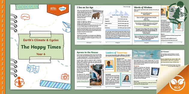 * NEW * Year 6 Earth's Climate & Cycles: The Happy Times