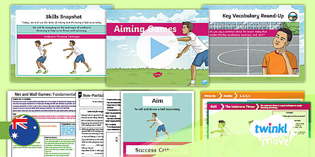 Year 3 Net and Wall Games Fundamentals Lesson 2 Aiming Games