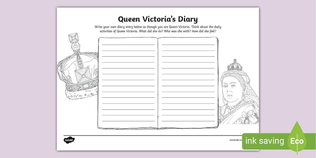 Queen Victoria Diary Worksheet | KS1 History Resources