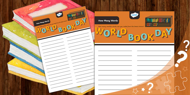 FREE! - How Many Words - World Book Day - Twinkl - Kids Puzzles