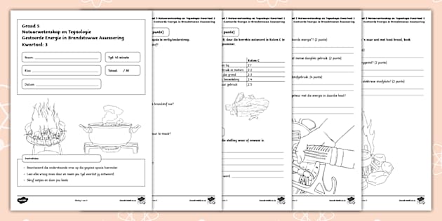 Gr 5 - NW/Teg - Gestoorde Energie in Brandstowwe - Assessering (KABV)