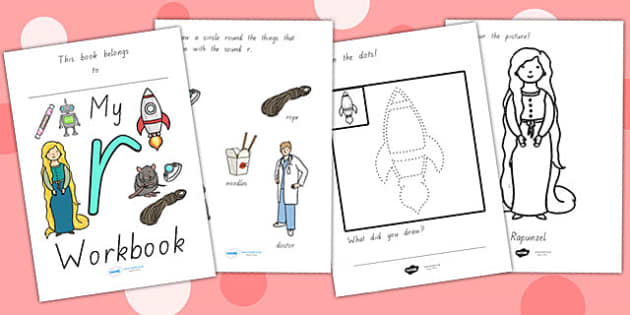 FREE! - My Workbook R Lowercase (teacher made)