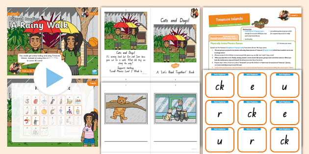 NZ Phonics: Level 2: Week 4: Lesson 5: 'ck', 'e', 'u', 'r'