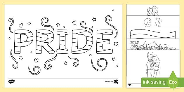 Pride Colouring Pages (teacher made)