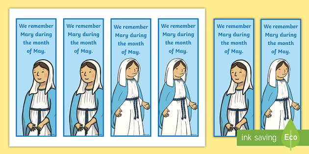 May is the Month of Mary Bookmarks (teacher made)