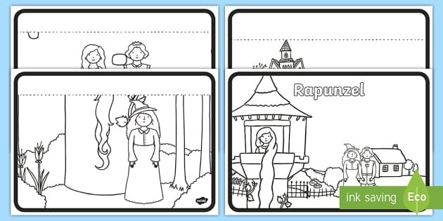 Rapunzel Story Sequencing (Text Box) (teacher made)