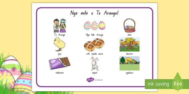 Easter Word Mat Te Reo Māori (Lehrer gemacht) - Twinkl