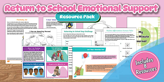 Activities to Support Return to School Wellbeing - Twinkl