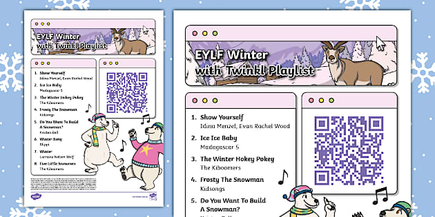 EYLF Winter with Twinkl Playlist (l'enseignant a fait)